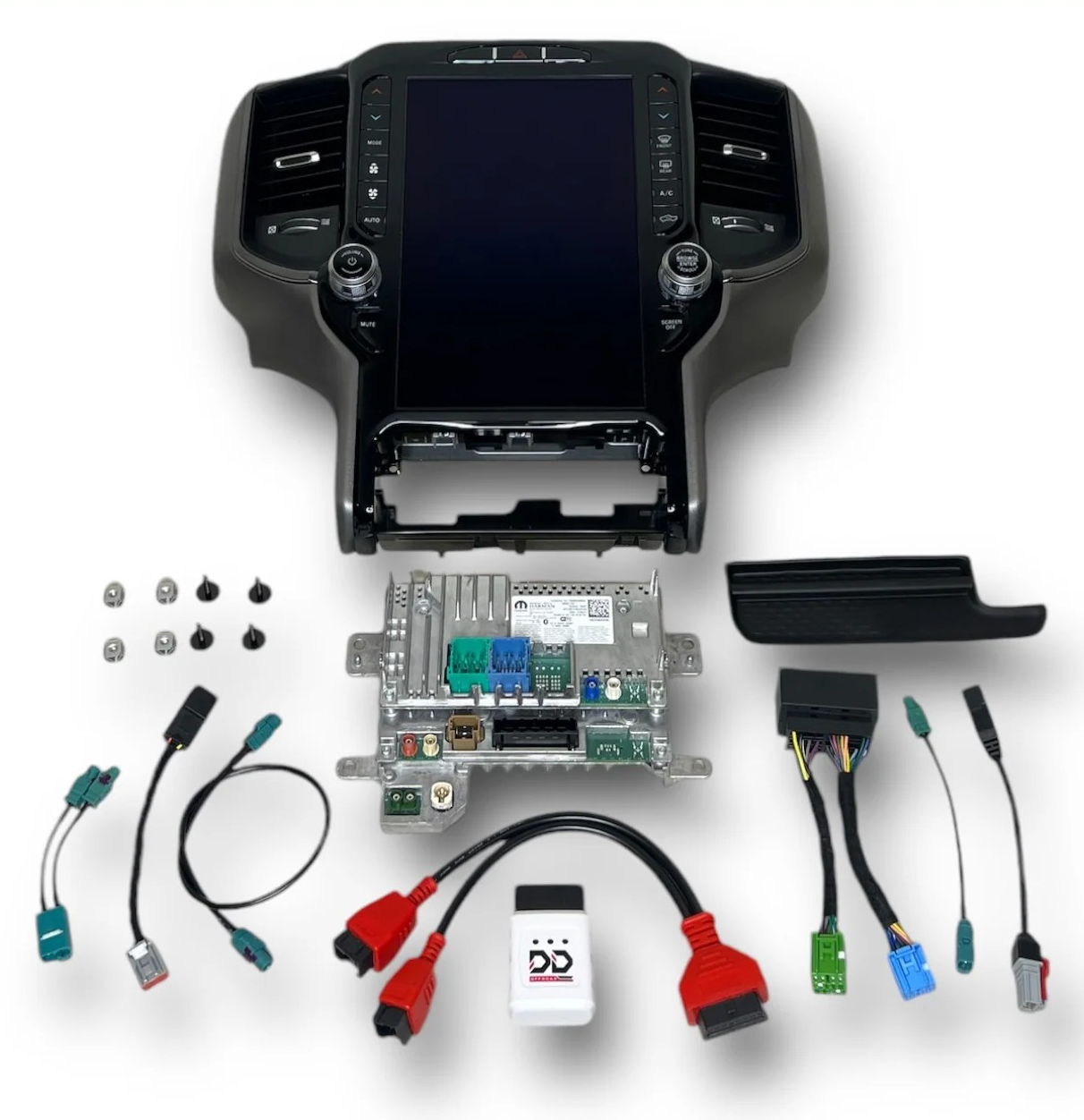 2022-2024 RAM 2500/3500 UBQ Uconnect 5 Upgrade kit with 12-inch ...